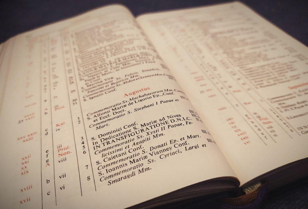 A Calendrical Tapestry: The Ecclesiastical Ranking of Feasts - Catholic ...